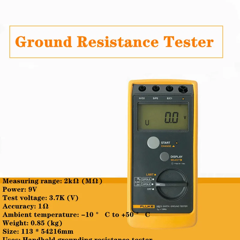 Grounding Resistance Tester Handheld Grounding Tester - Power Tool ...