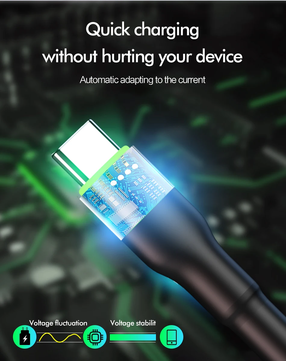 ROCK type C 5A светодиодный светильник usb type C кабель USBC Быстрая ...