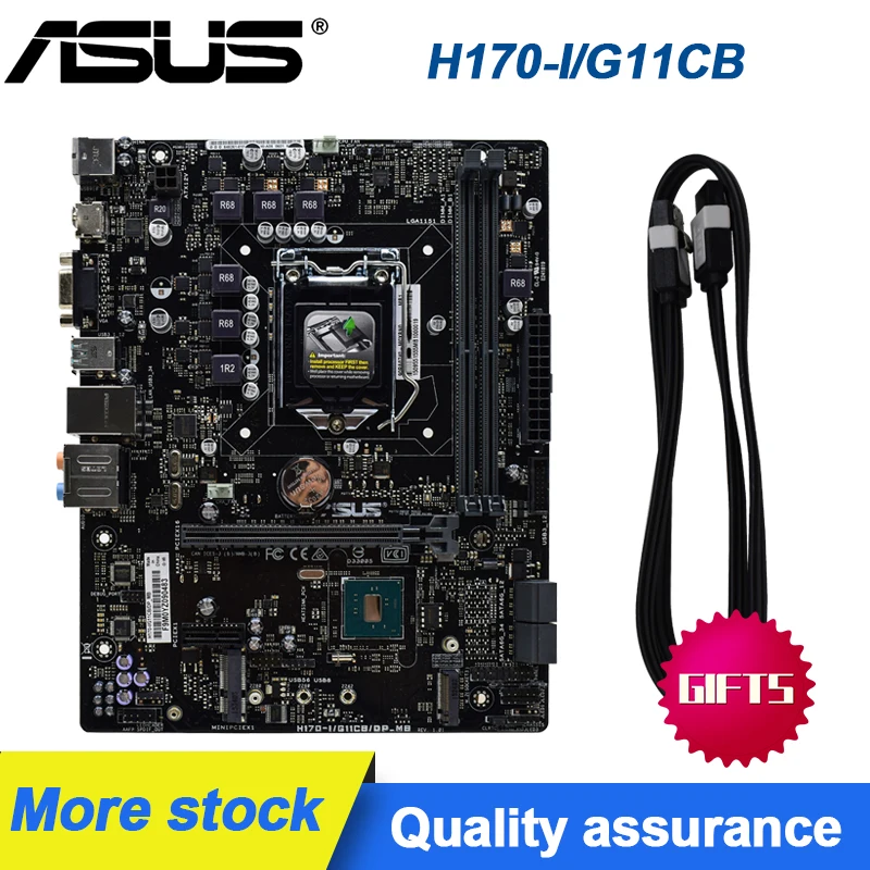 ASUS placa base H170 I/G11CB/d_ MB LGA 1151, Micro ATX, USB 3,0, DDR4, 32G, intel H17|Placas ...