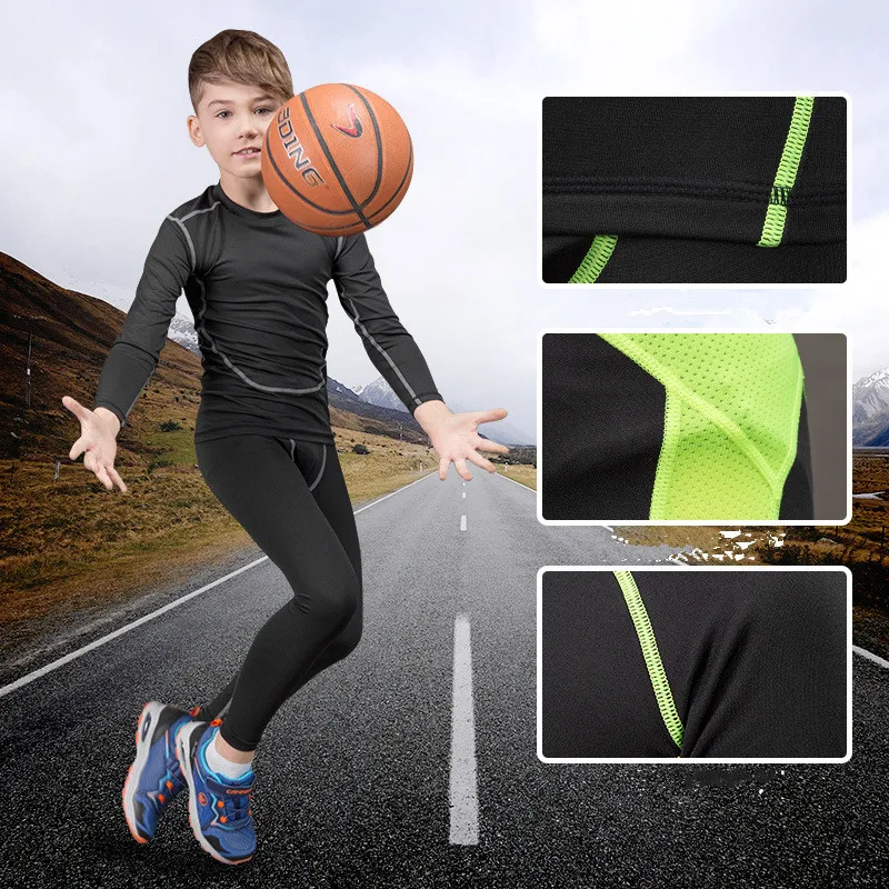 Soccer Jerseys Thermal Underwear Baby Boys Football Basketball Uniforms ...