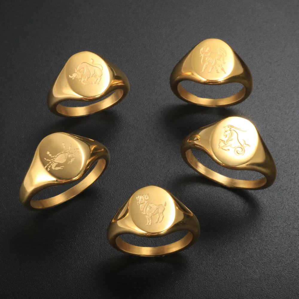 12-Zodiac-Rings-Aries-Taurus-Gemini-Cancer-Virgo-Libra-Customized ...