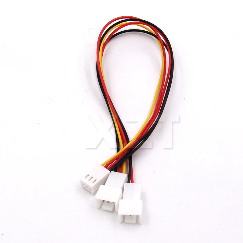 3Pin 2in 1 Wire Female to 2 Male Terminal Y Cable Splitter Power Supply ...