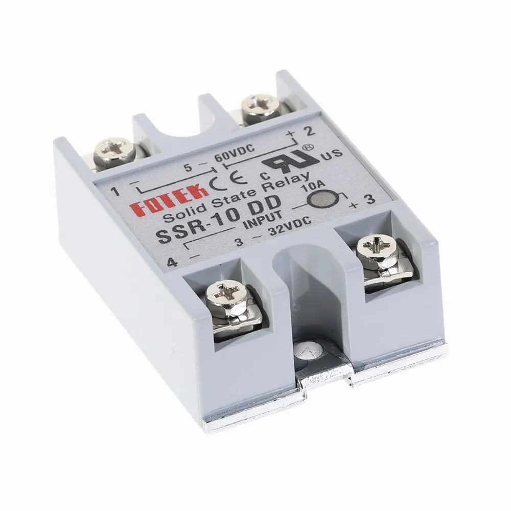 1pcs Ssr10dd Ssr-10dd Manufacturer 10a Solid State Relay ,input 3-32vdc Output 5-60vdc - Relays ...