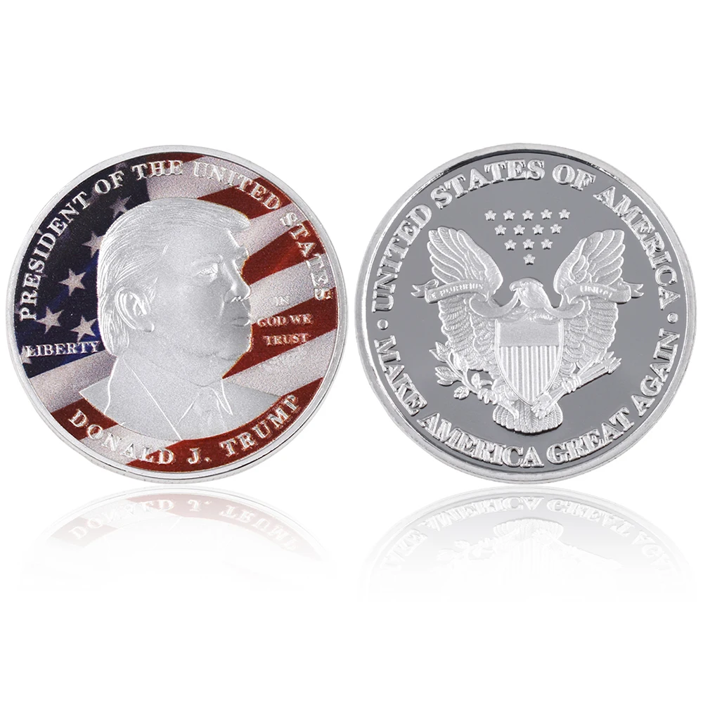 The-45th-President-Donald-Trump-Silver-Coin-999-Silver-Plated-Metal ...