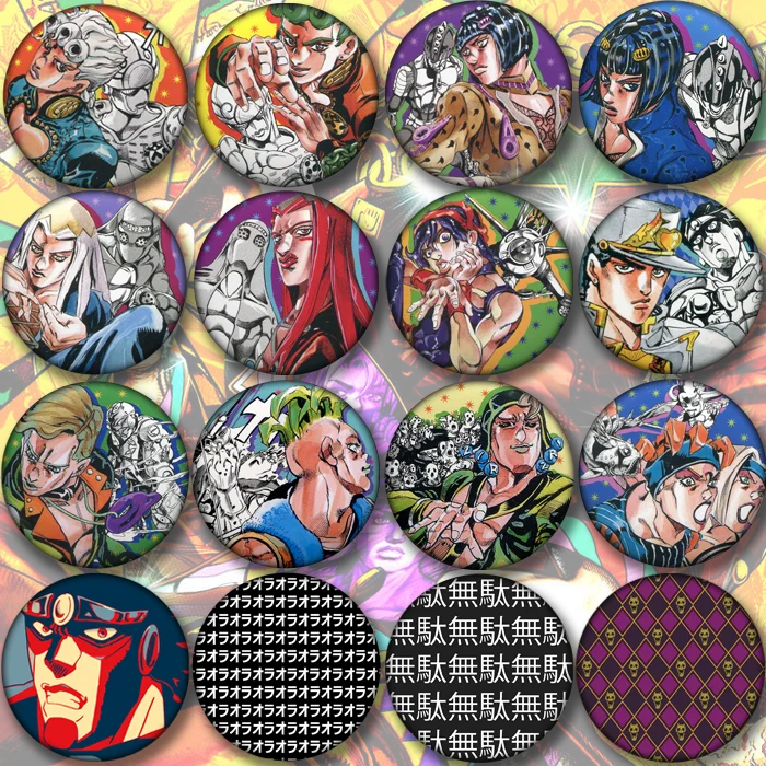 Cossun 58mm Japanese Anime JOJO Bizarre Adventure Display Badge Fashion ...