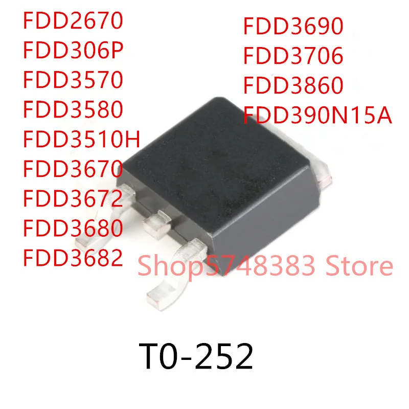 10PCS FDD2670 FDD306P FDD3570 FDD3580 FDD3510H FDD3670 FDD3672 FDD3680 ...