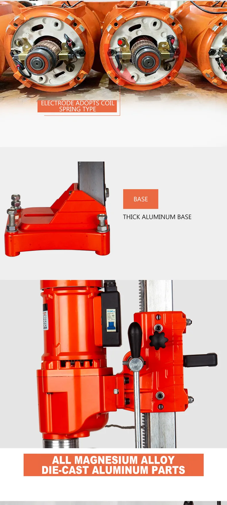 Buy New 505mm 6680W Engineering Water Drilling Machine, Diamond ...
