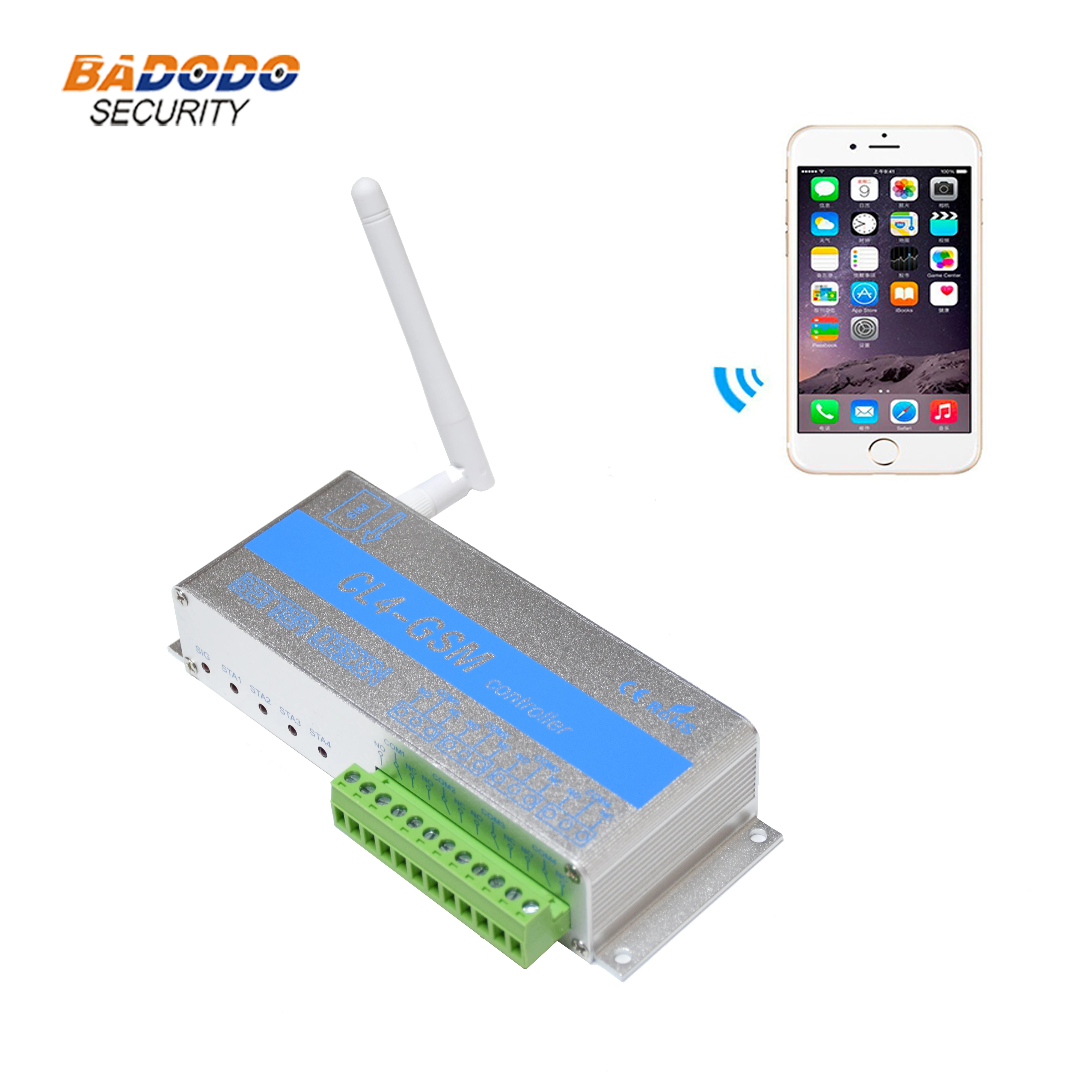 Wireless GSM SMS smart Remote ON/OFF switch Controller CL4 GSM with 4 ...