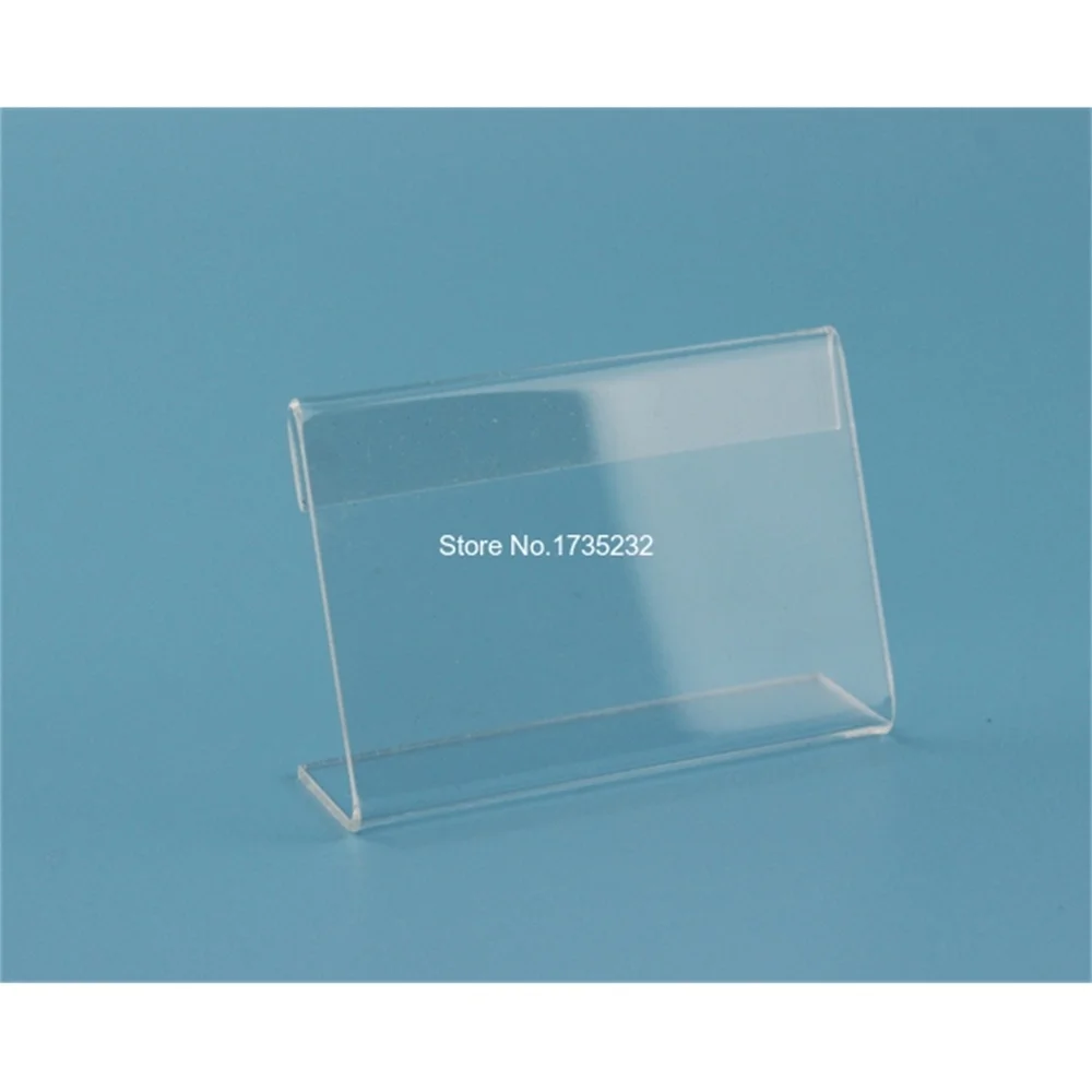 6*9cm Acrylic Price Tag Name Card Table Advertisement Display Stand ...