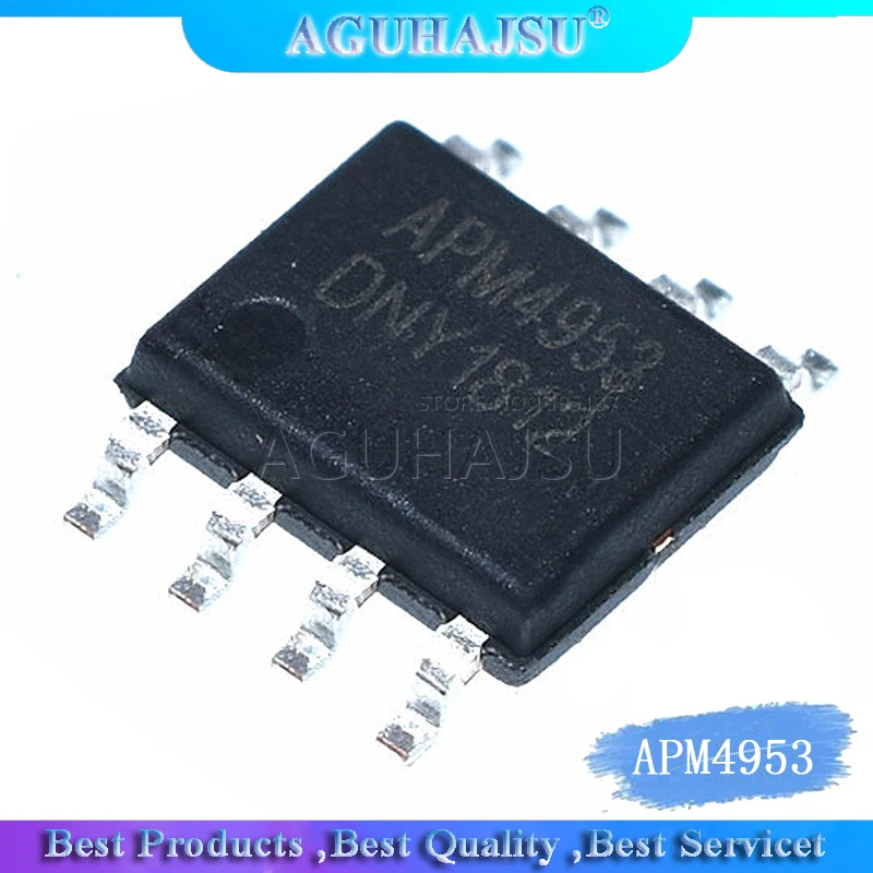1 pieza APM4953 Transistor de efecto de campo de mejora de doble canal P 4953 parche SOP8 ...