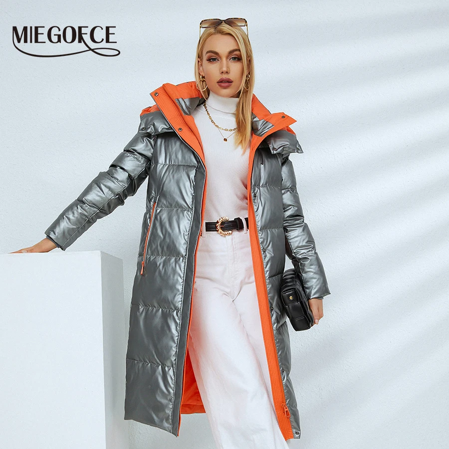Miegofce 2021 New Winter Collection Coat Women Fashion Jacket With Hood ...