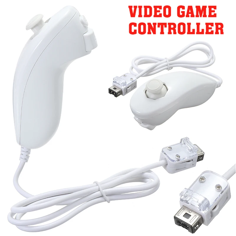 For Nintend Wii/Wii U Console 1pc White Video Game Controller Remote ...