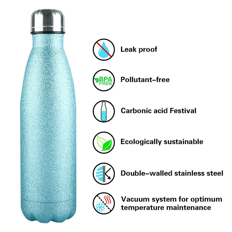 Gourde - Bouteille isotherme,Bouteille d'eau en acier inoxydable pour ...