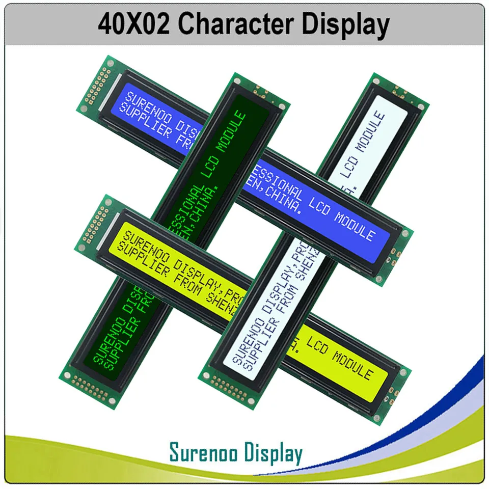402 40x2 4002 Character Lcd Module Display Screen Lcm Yellow Green Blue ...