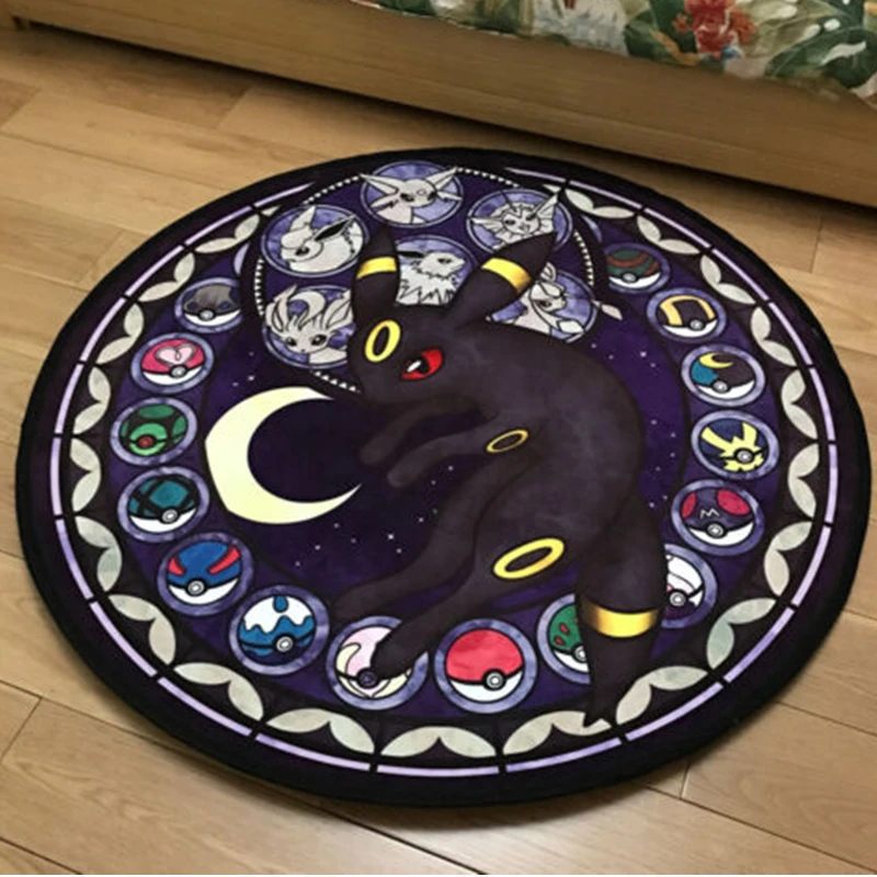 Umbreon Noctali Nachtara Circle Anime Cute Floor Rug Carpet Room ...