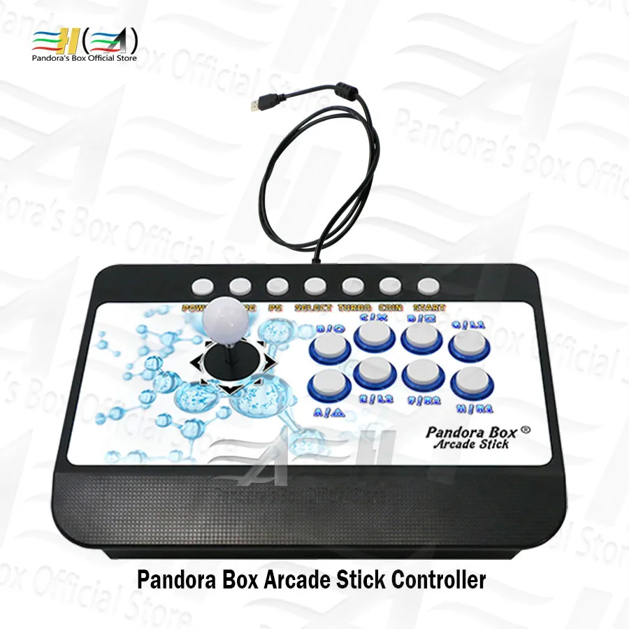 New Pandora box fighting joystick Wired Single plastic controller plug ...