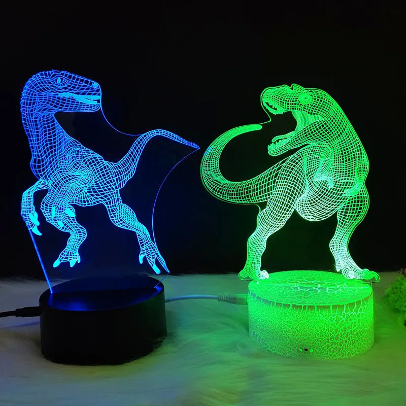 3D-Dino-Night-Lamp-LED-Dinosaur-Kids-Light-Remote-Control-Touch-Sensor ...