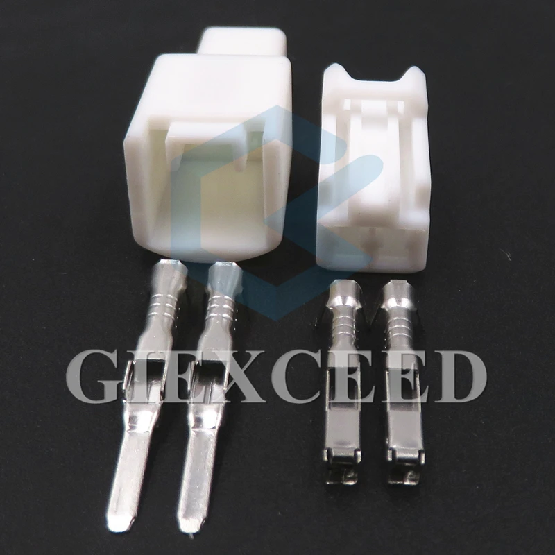 2 Sets 2 Pin Automotive Wiring Connector Auto 90980-12498 Cigarette ...