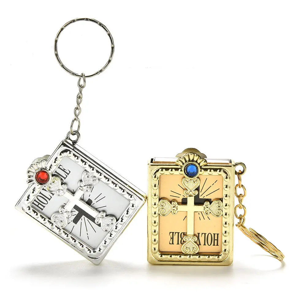 New Special Mini Holy Bible Keychain English Religious Miniature Paper ...
