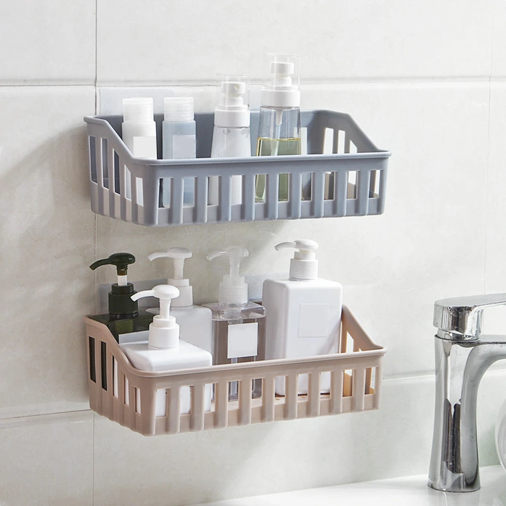 Adhesive Plastic Bathroom Shelf – Rispa