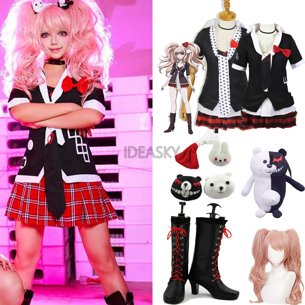 Danganronpa Cosplay Anime Junko Enoshima Emboitement Inushio Kimuchi ...