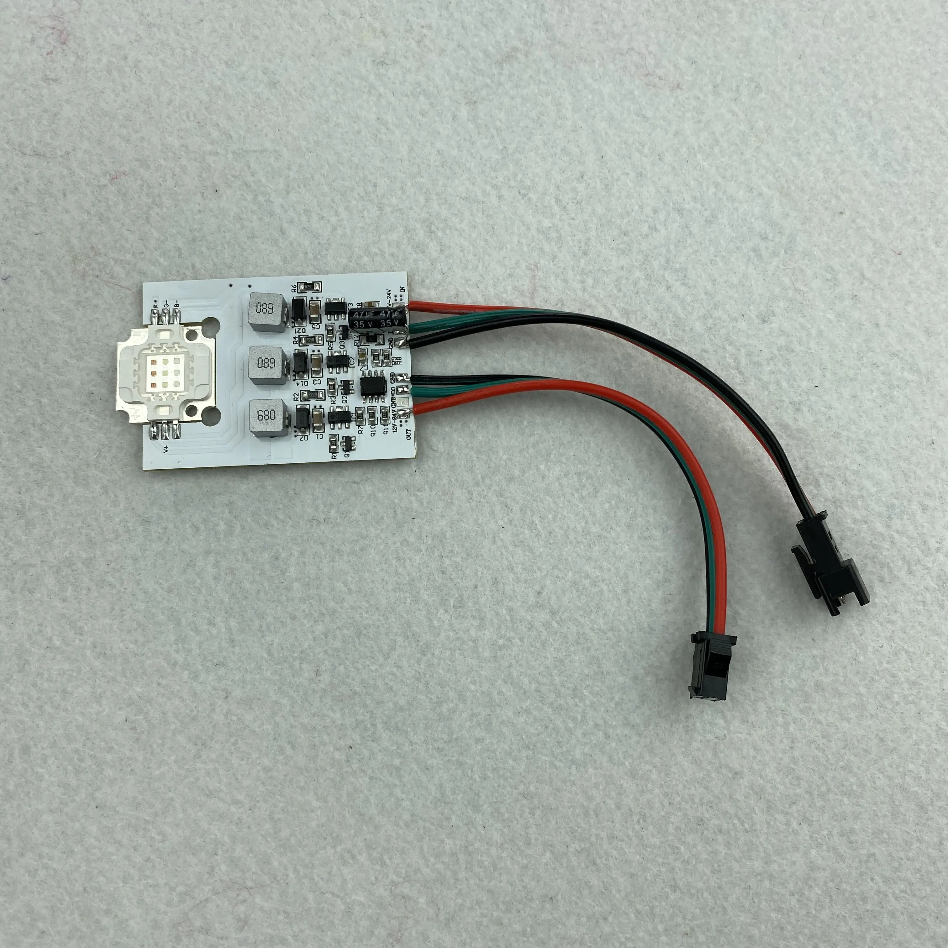 3W/9W high power WS2811 controlled led pixel module;DC12-24V input;RGB ...