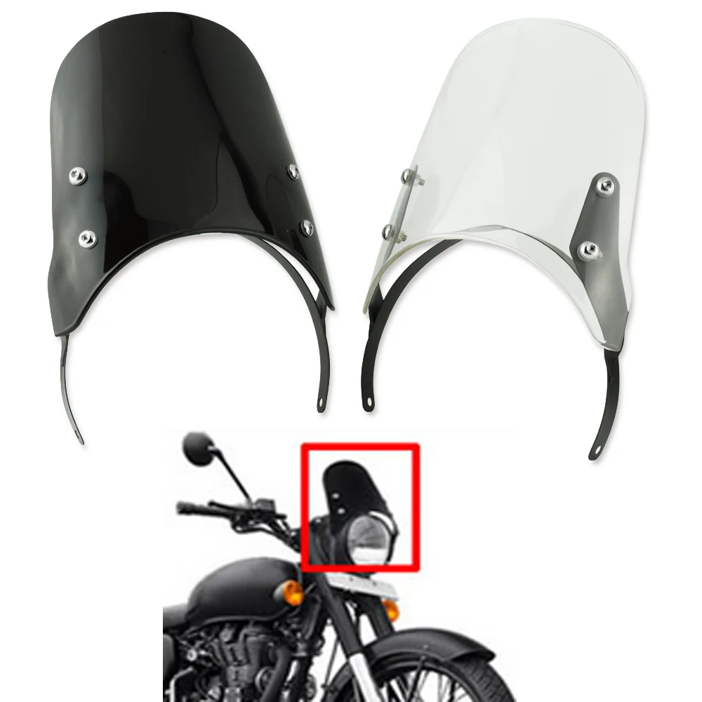 Motorcycle Headlight Fairing Windshield Windscran Wind Deflector For ...
