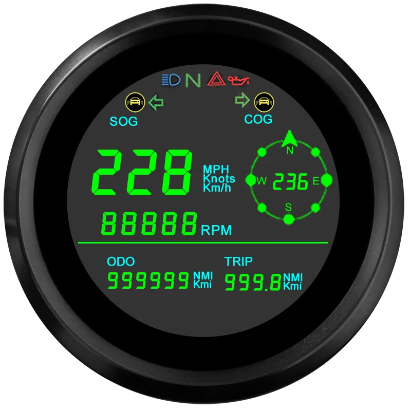 Universal-85mm-GPS-Speedometer-For-Motorcycle-With-LCD-Display ...
