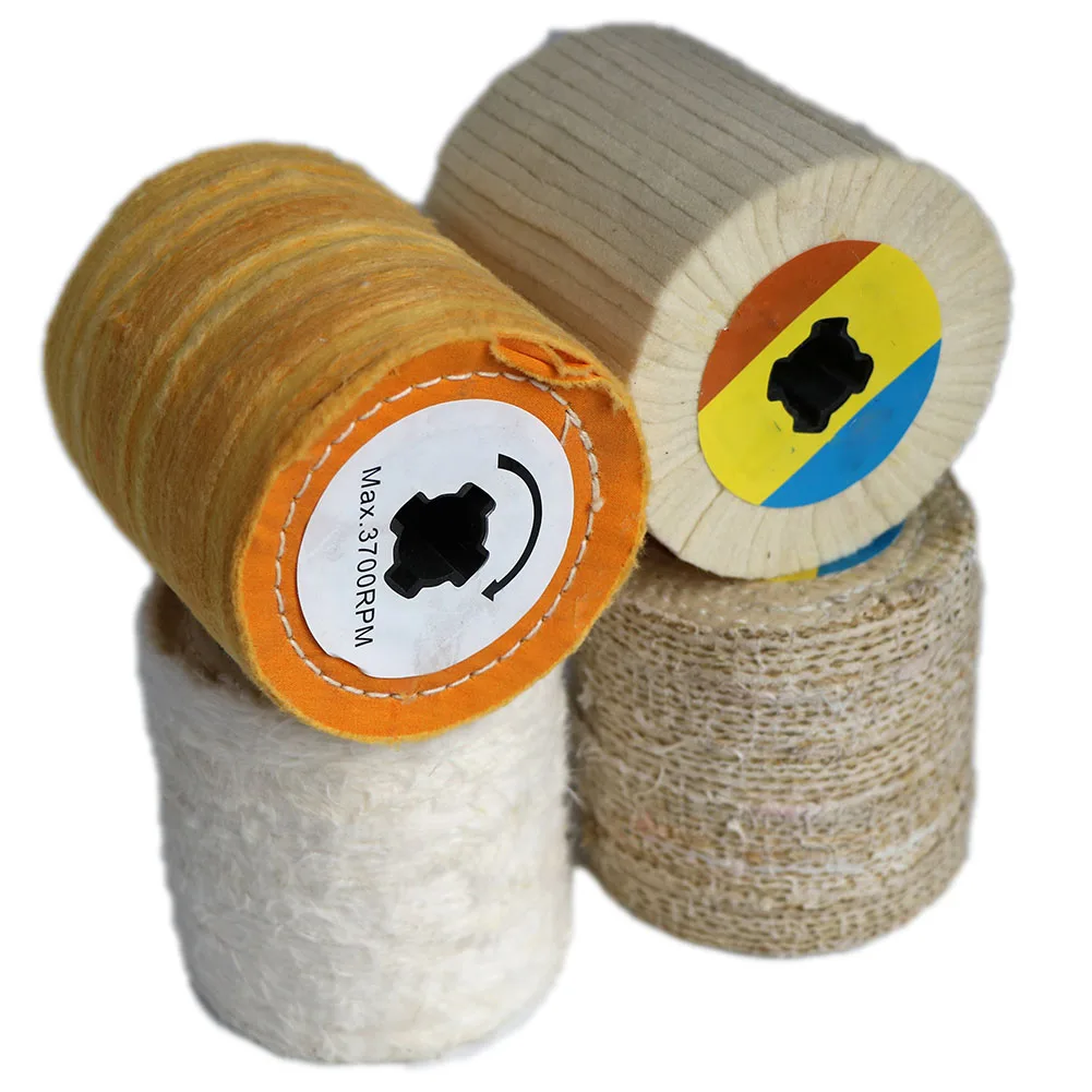 1 Piece Cotton Cloth Polishing Wheel For Metal Finishing Wool Felt Wire ...