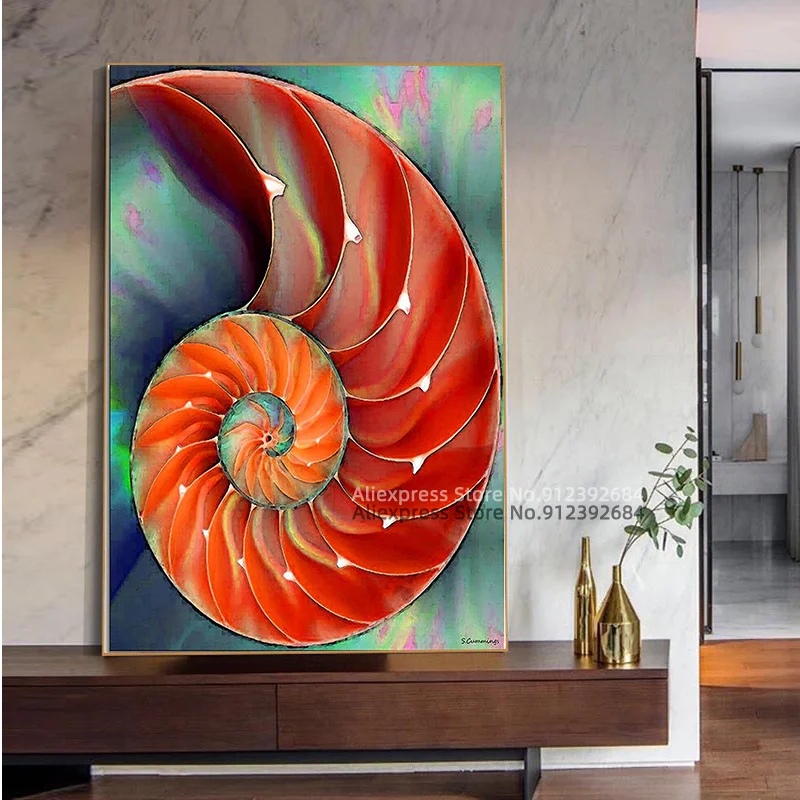 Nautilus Shell Painting