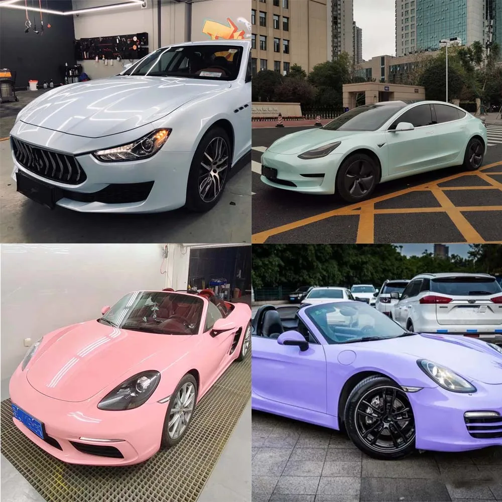 HOHOFILM-Macoron-Glossy-New-Car-Wrap-Film-Vehicle-Adhesive-vinyl-Car ...