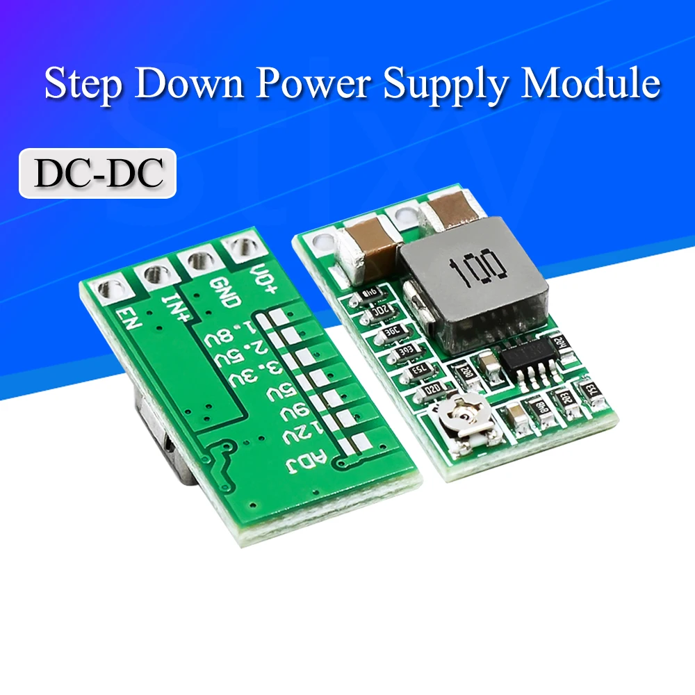 Mini DC-DC 12-24V To 5V 3A Step Down Power Supply Module Voltage Buck Converter Adjustable 97.5% ...