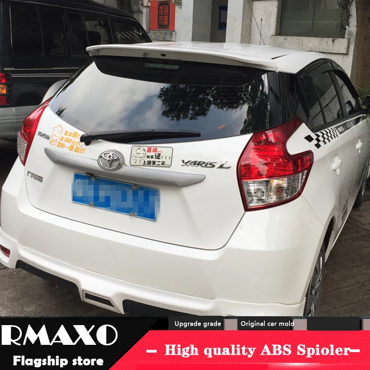 For Yaris Spoiler 2014 2017 Toyota Yaris JSDL Spoiler ABS plastic ...