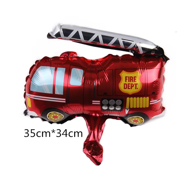 Jumbo Fireman Sam Balloons Fire Truck Foil Ballons Firefighter Themed ...