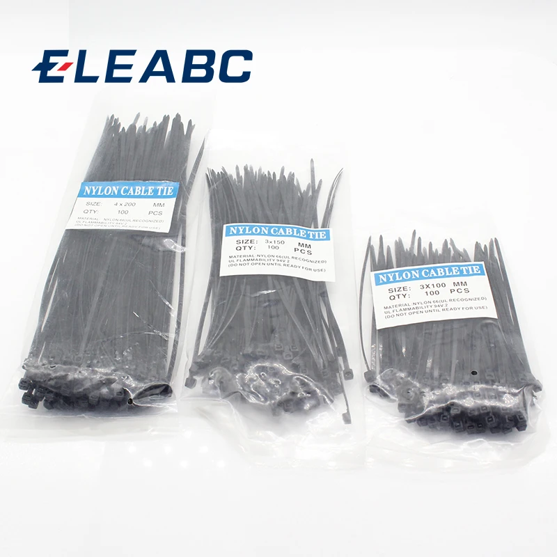 300-Pcs-Nylon-Cable-Self-locking-Plastic-Wire-Zip-Ties-Set-3-100-3-150 ...