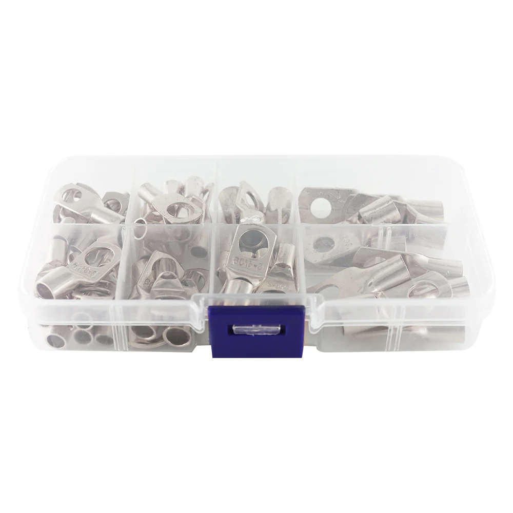 COSSE ELECTRIQUE,Golden--Connecteur de bornes de batterie, 60 pièces, trou de boulon, câble en ...