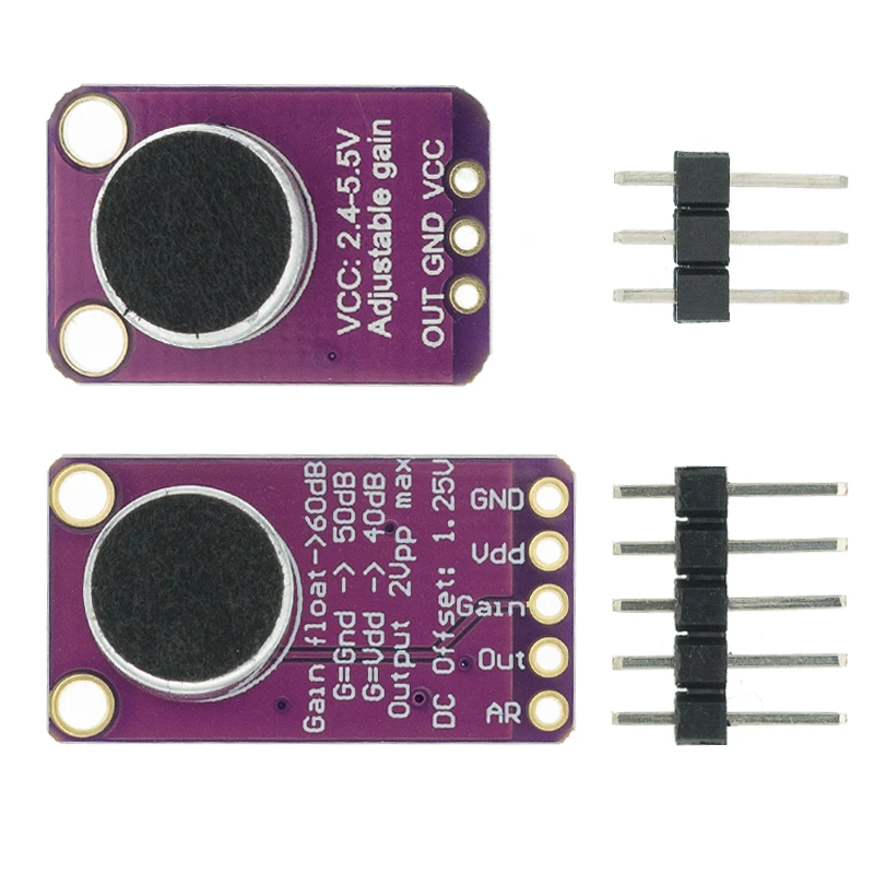 Electret Microphone Amplifier Stable Max4466 Max9814 Module Auto Gain ...