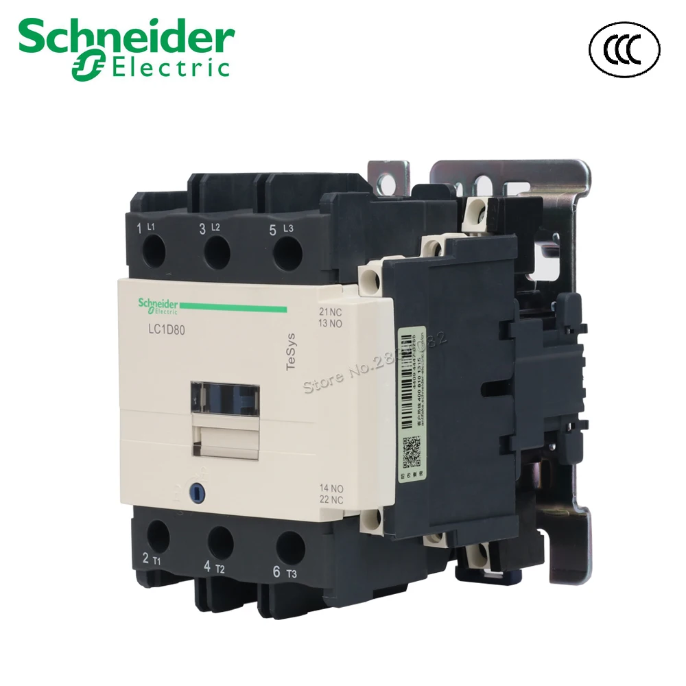 80A AC Contactor 37KW-380V 3P 50/60Hz 24V 110V 220V 380V AC Coil Voltage 3NO 1NO+1NC LC1D AC3 ...