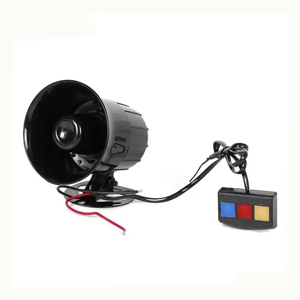 Practical Motorcycle Car Alarm Siren 3 Tone Horn Loud Speaker Auto ...