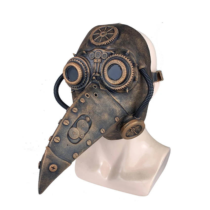 Horror Plague Doctor Schnabel Steam Punk Mechanical Bird Beak Cosplay ...
