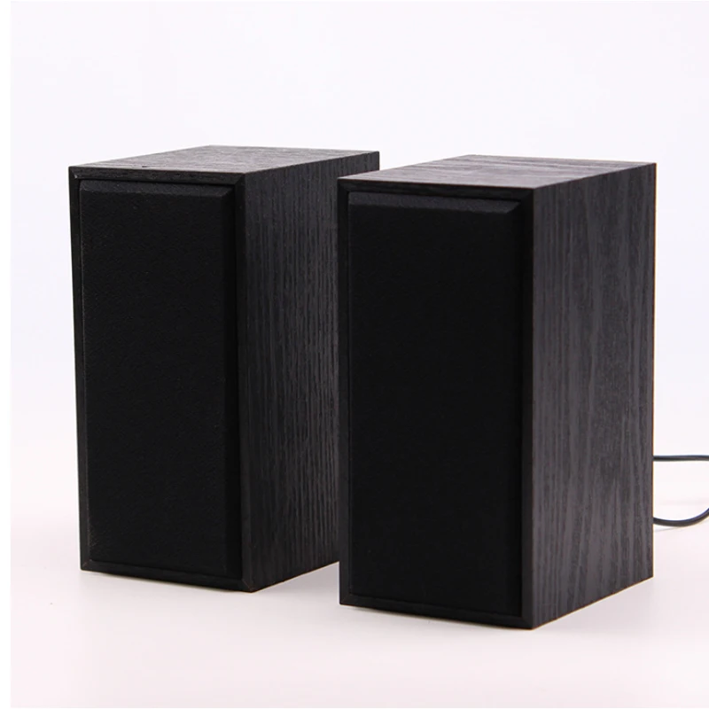 USB-Wired-Wood-Combination-Computer-Speakers-Stereo-Music-Player ...