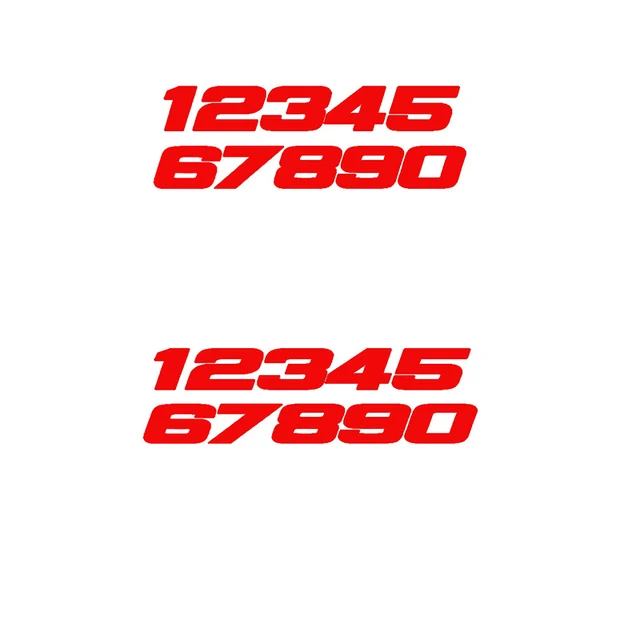 Motorcycle Sticker Phone Number 1234567890 Reflective Car Stickers Moto ...