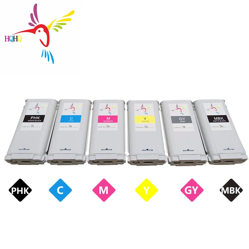 130ml-HQHQ-6pcs-Set-100-Compatible-72-Ink-CartridgeFull-with-Pigment ...