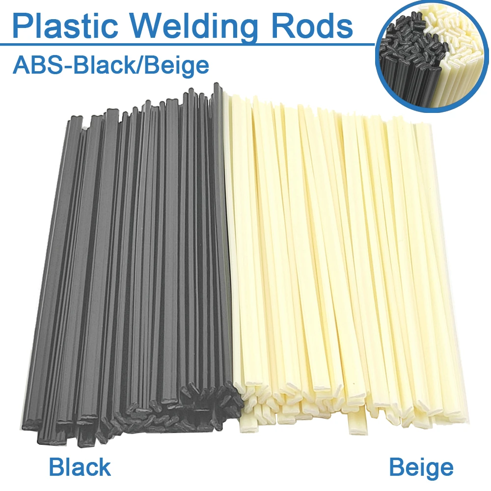 Black/Beige Length 20cm ABS Plastic Welding Rods 5x2mm for Car Bumper ...