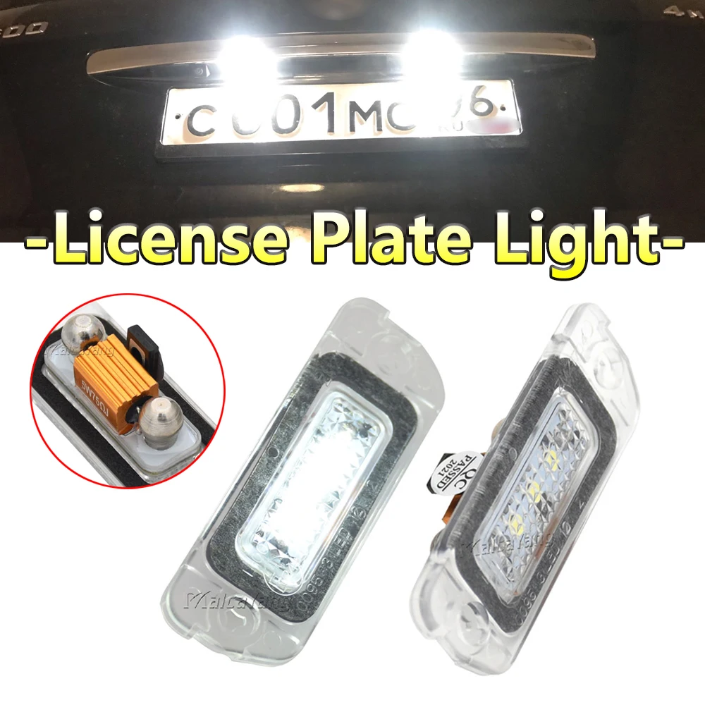 Error Free LED License Plate Light Car Number Lamp For Mercedes Benz ...