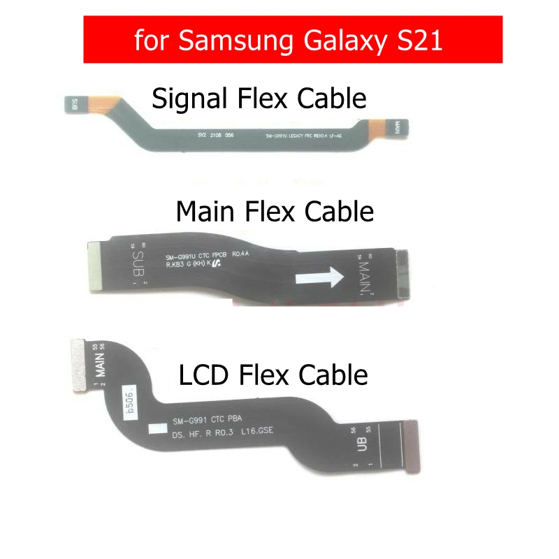 for Samsung Galaxy S21 G991 MainBoard Flex Cable LCD Signal Main board ...