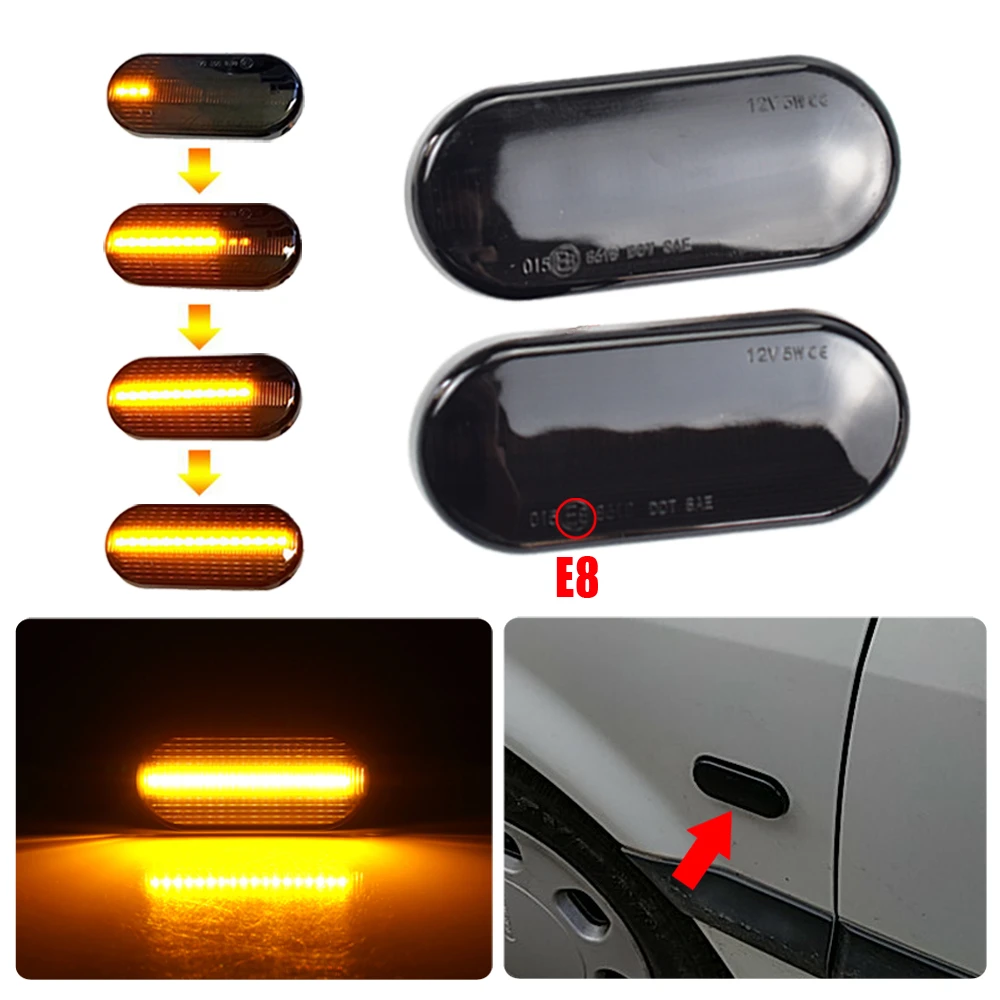 Dynamic Side Marker Light Side Signal Lights For Seat Leon Ibiza 6l ...