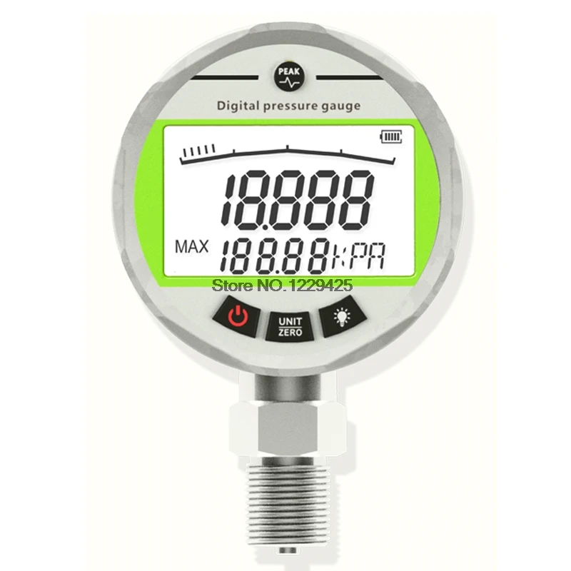 Stainless Steel Intelligent Precision Digital Display Pressure Gauge ...