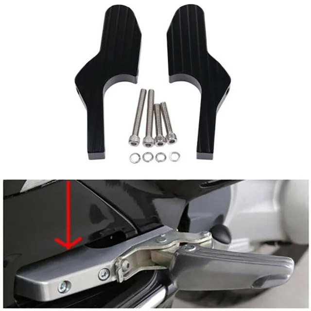 Motorcycle Passenger Foot Peg Extensions Extended Footpegs for Vespa GT ...