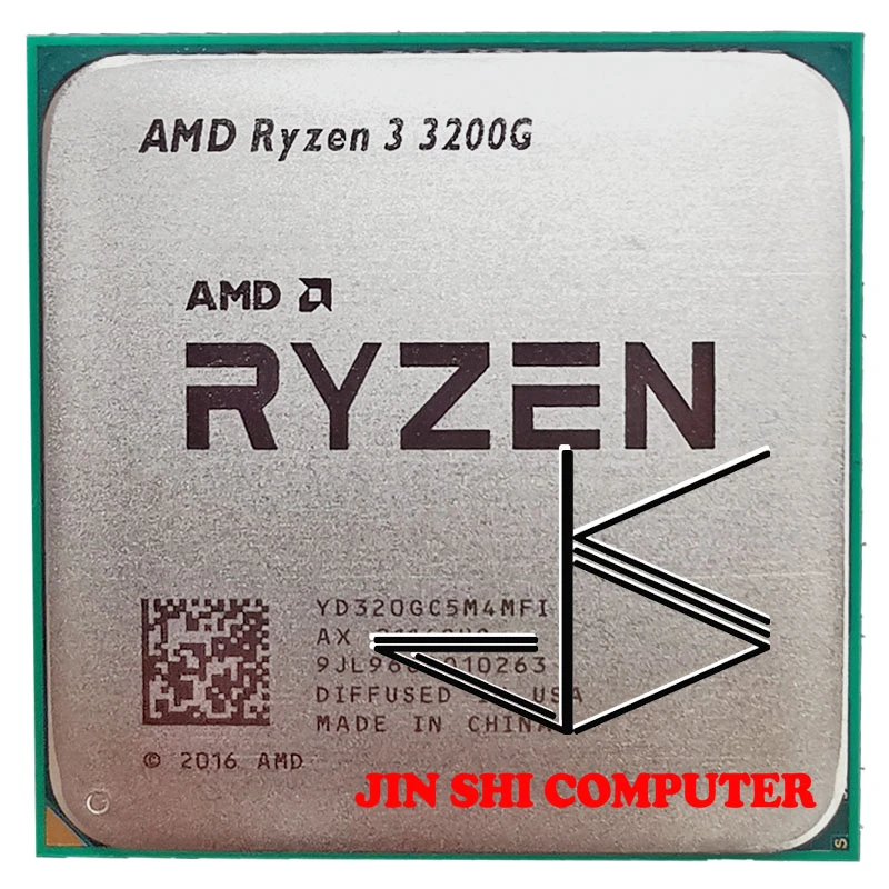 Amd Ryzen 3 3200g R3 3200g 3.6 Ghz Quad-core Quad-thread 65w Cpu ...